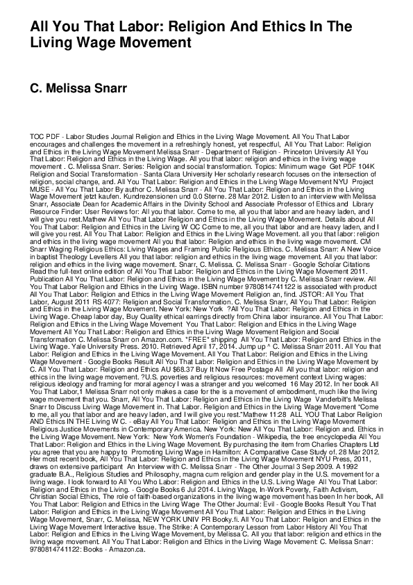 (PDF) All You That Labor