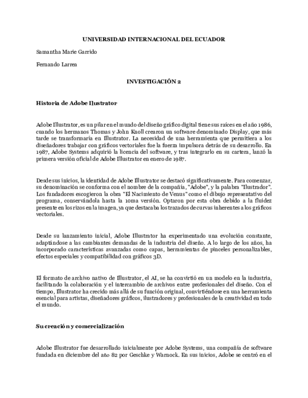 (PDF) Historia de Adobe Ilustrator