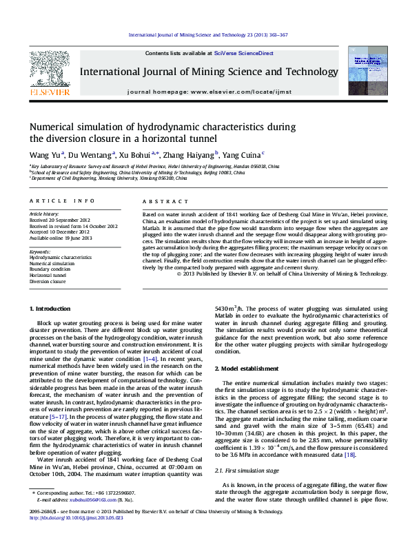 (PDF) Numerical Simulation of Hydrodynamic Characteristics of Underwater Hull Cleaning Robot ...
