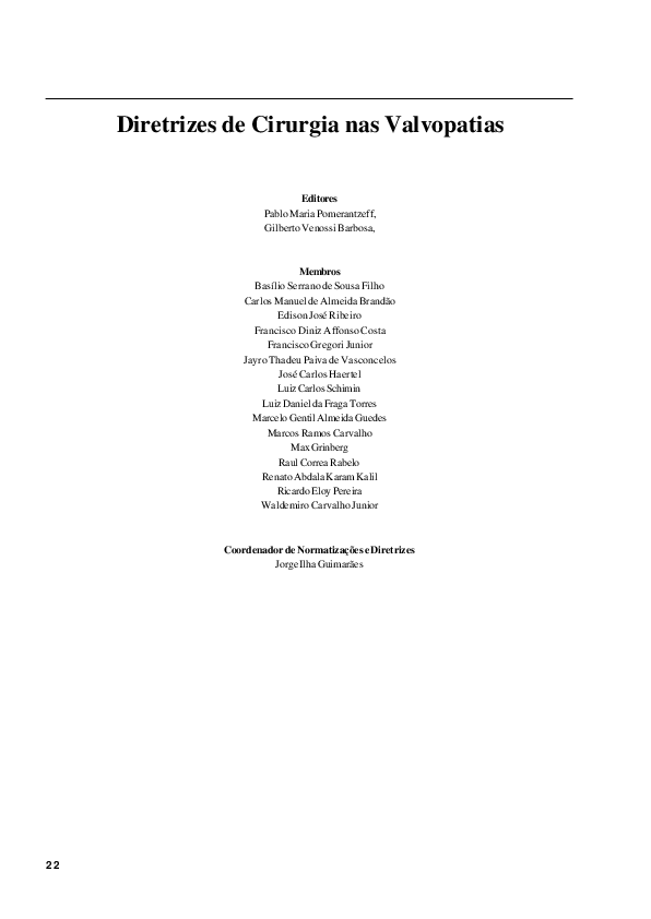 Pdf Diretrizes De Cirurgia Nas Valvopatias Renato Abdala Karam