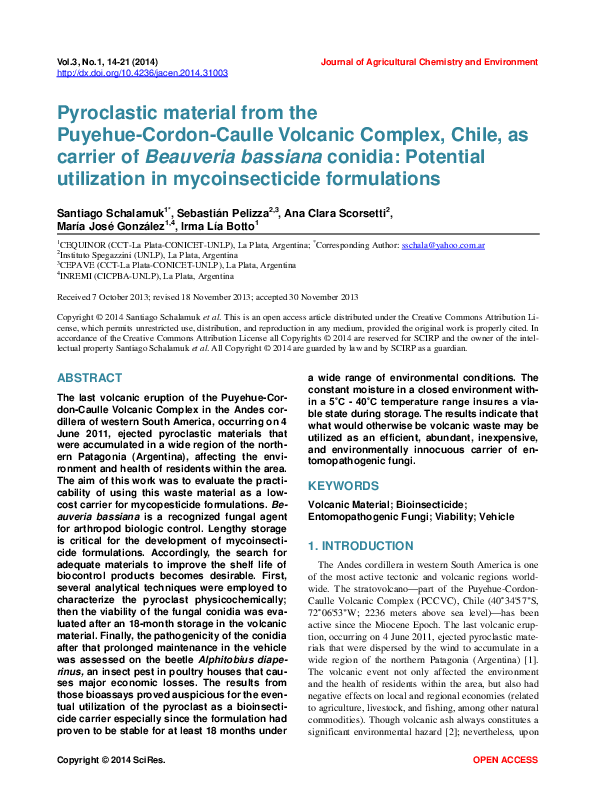 (PDF) Pyroclastic material from the Puyehue-Cordon-Caulle Volcanic ...