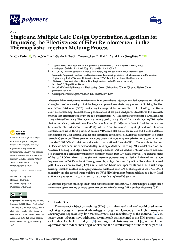 (PDF) Single and Multiple Gate Design Optimization Algorithm for Improving the Effectiveness of ...