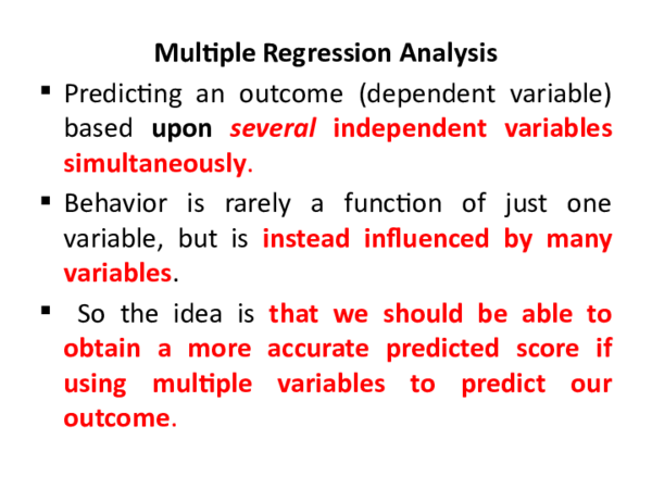(PPT) Multiple Regression Analysis