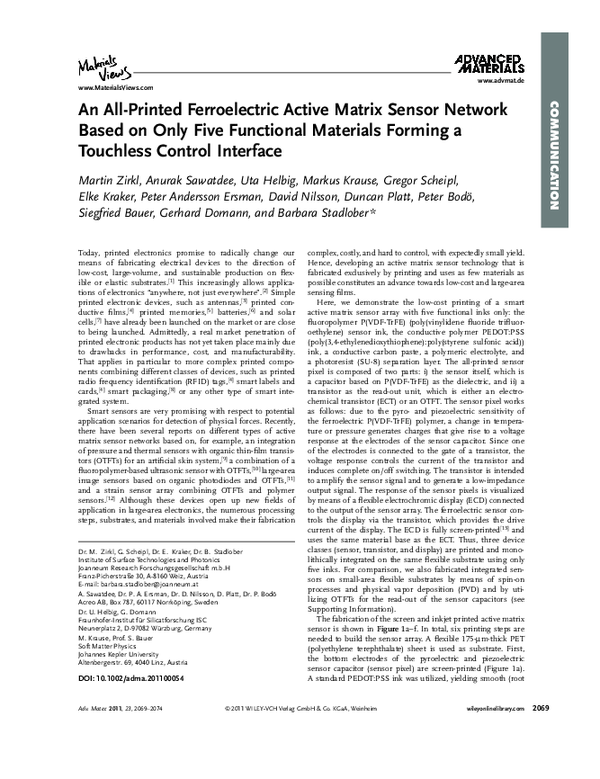 (PDF) An All-Printed Ferroelectric Active Matrix Sensor Network Based ...