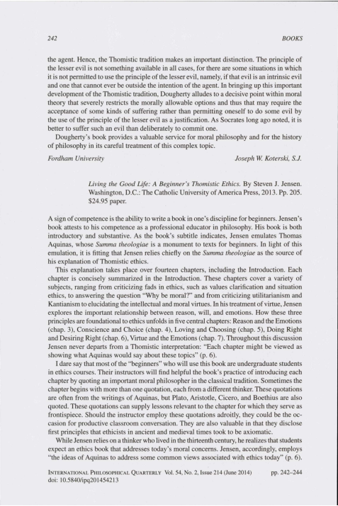 (PDF) Living the Good Life: A Beginner’s Thomistic Ethics, by Steven J ...