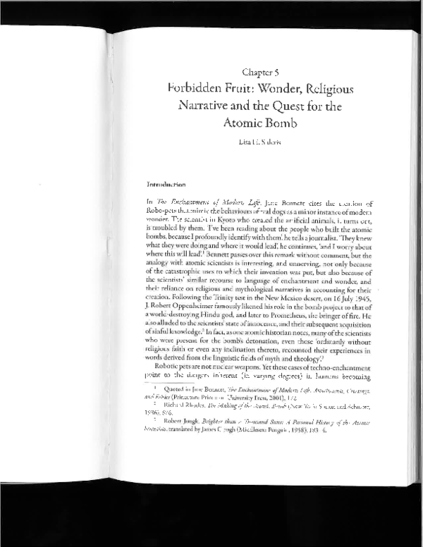 (PDF) Forbidden Fruit : Wonder, Religious Narrative and the Quest for ...
