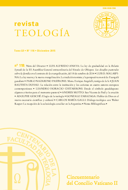 (PDF) Teología, 2015, Tomo LII nº 118 (número completo)