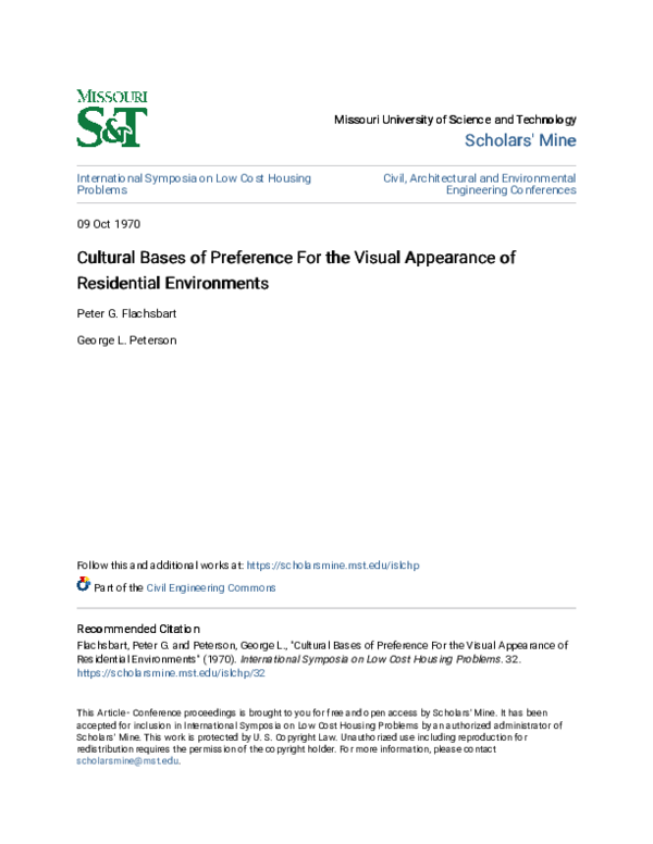 (PDF) Cultural Bases of Preference For the Visual Appearance of ...