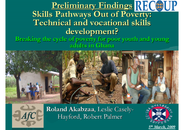 (PDF) Skills Pathways Out of Poverty: Technical and vocational skills ...