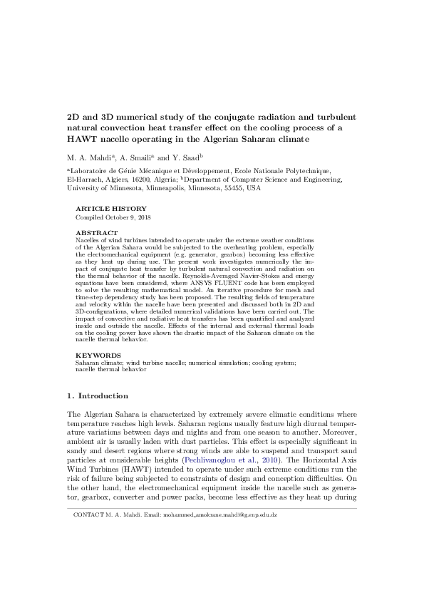 Pdf Numerical Investigations Of Turbulent Natural Convection Heat
