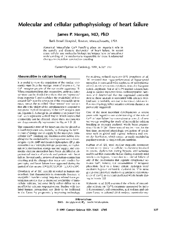 (PDF) The molecular and cellular pathophysiology of heart failure