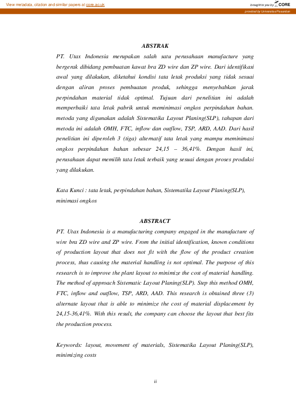 (PDF) Perancangan tata letak lantai produksi dengan algoritma craft di ...