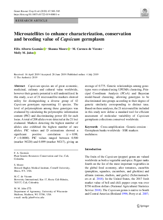 (PDF) Genetic Characterization of Selected Macadamia Germplasm and the ...