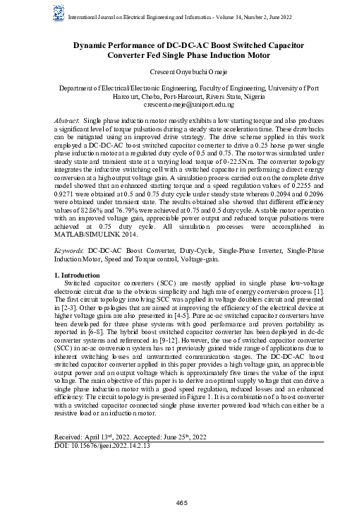 (PDF) Dynamic Performance of DC-DC-AC Boost Switched Capacitor ...