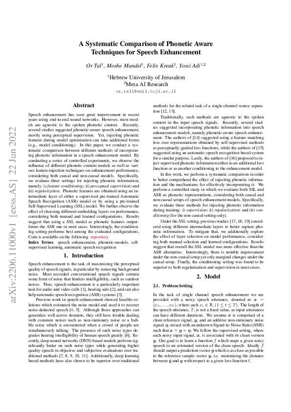 (PDF) A Systematic Comparison of Phonetic Aware Techniques for Speech ...