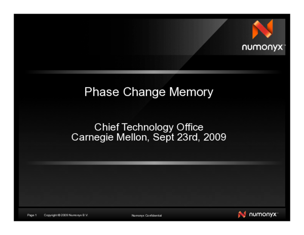 (PDF) Phase Change Memory