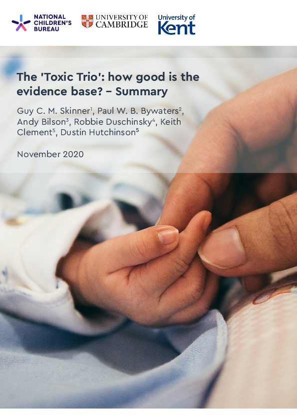 (PDF) The 'Toxic Trio': how good is the evidence base? - Summary