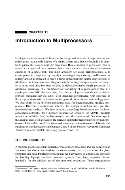 (PDF) Fundamentals of Computer Organization and Architecture (Wiley ...