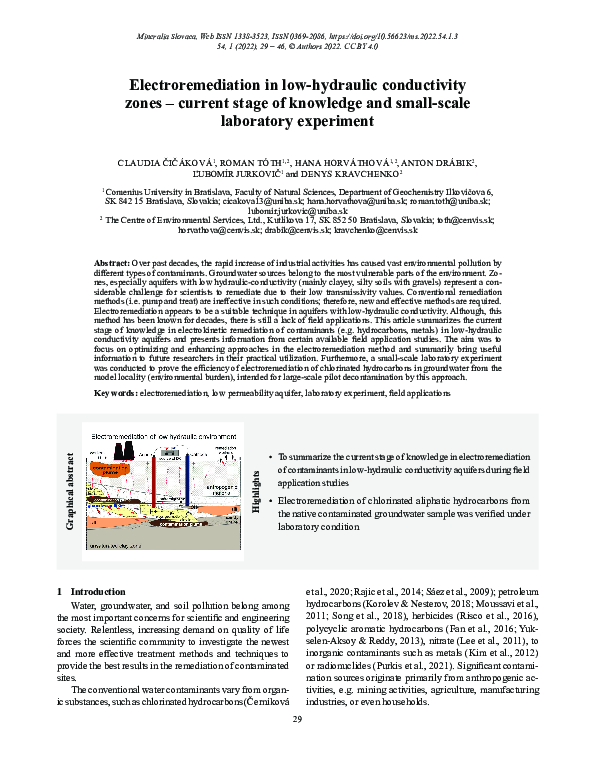 (PDF) Electroremediation in low-hydraulic conductivity zones – current stage of knowledge and ...