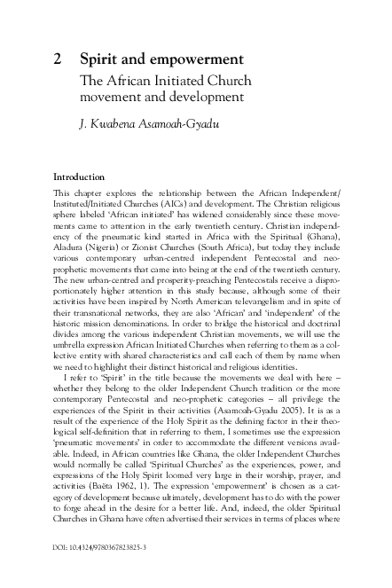 (PDF) Spirit and empowerment