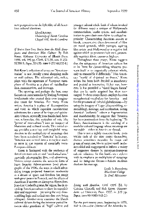 (PDF) If You've Seen One, You've Seen the Mall: Europeans and American ...