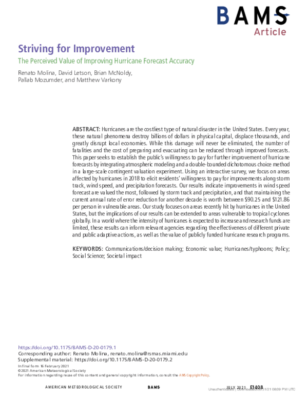 (PDF) Striving for Improvement: The Perceived Value of Improving ...