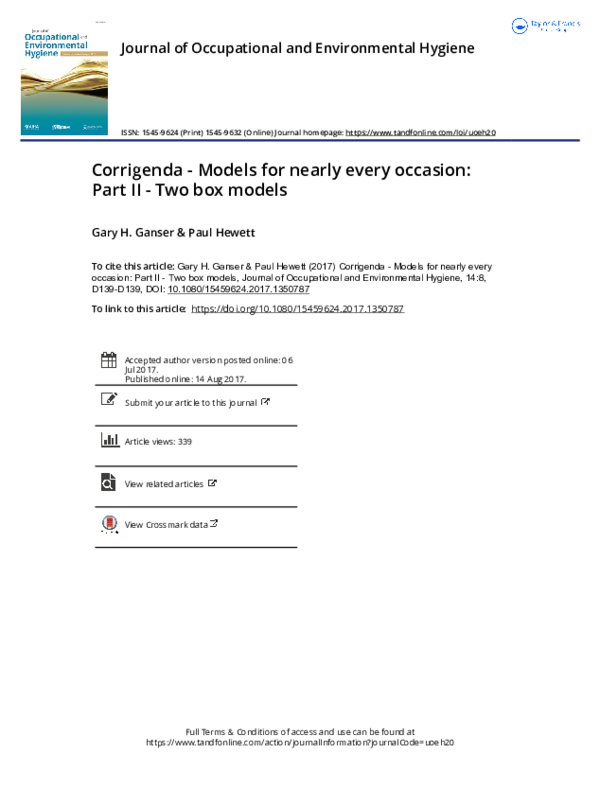 (PDF) Corrigenda - Models for nearly every occasion: Part II - Two box models | Gary Ganser ...