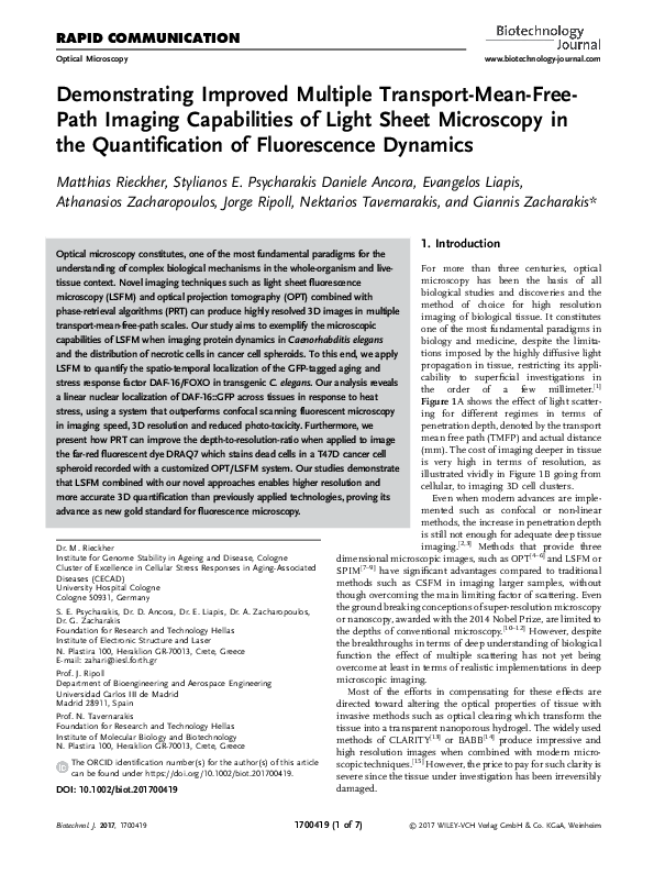 (PDF) Demonstrating Improved Multiple Transport-Mean-Free-Path Imaging ...