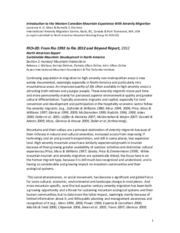 (PDF) Introduction to the Western Canadian Mountain Experience With ...