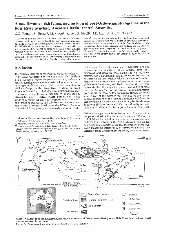 (PDF) A new Devonian fish fauna, and a revision of post-Ordovician ...