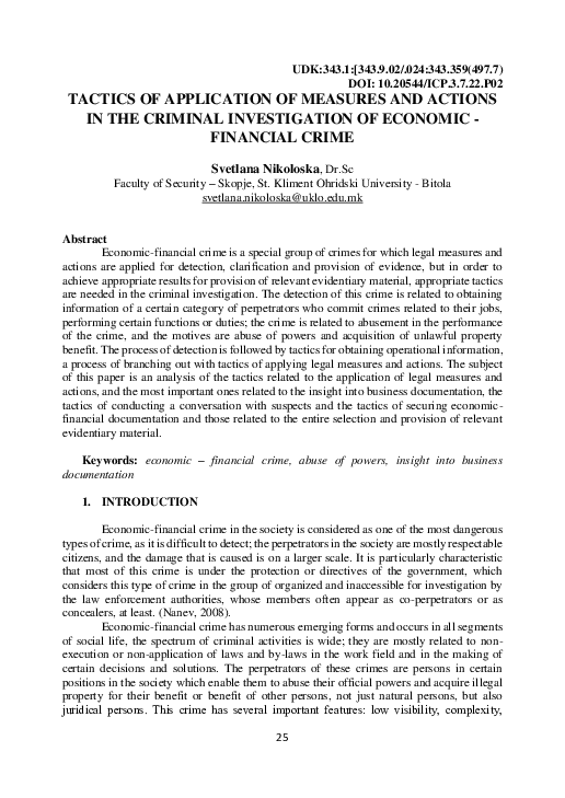 (PDF) Tactics of Application of Measures and Actions in the Criminal ...