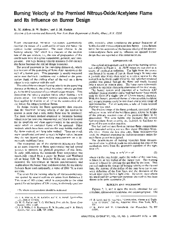 (PDF) Burning velocity of the premixed nitrous-oxide/acetylene flame ...