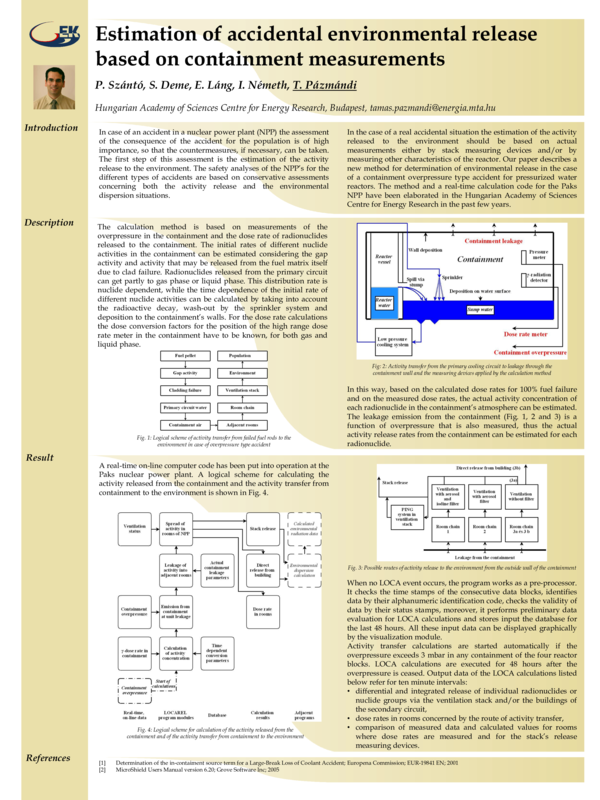 (PDF) Estimation of accidental environmental release based on ...