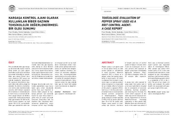 (PDF) Toxicologic Evaluation of Pepper Spray used as a Riot Control ...