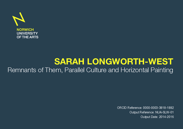 (PDF) Remnants of Them, Parallel Culture and Horizontal Painting