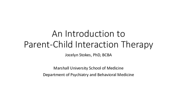 (PDF) Parent–child interaction therapy