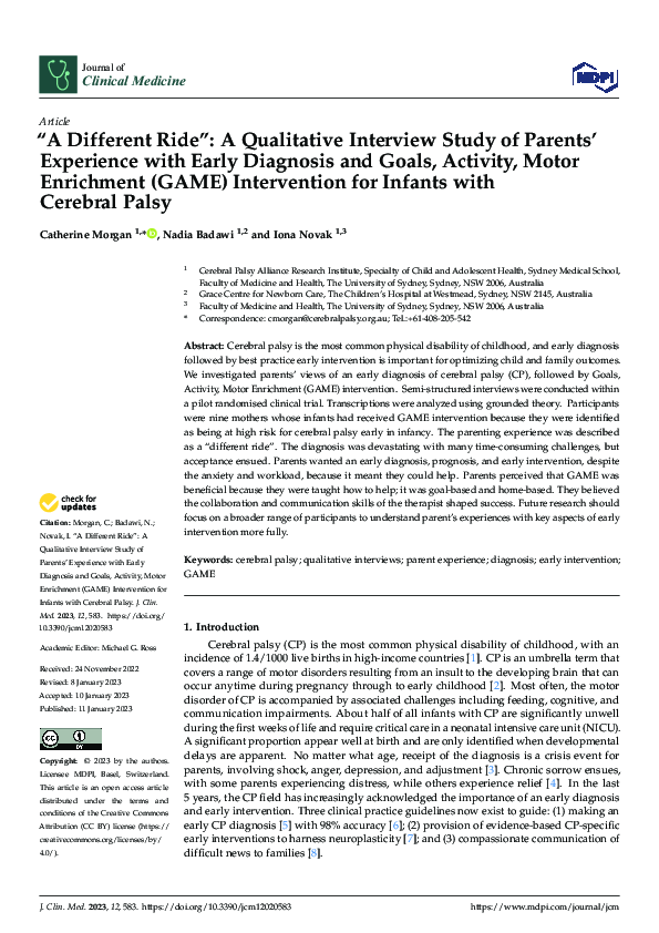 (PDF) “A Different Ride”: A Qualitative Interview Study of Parents ...
