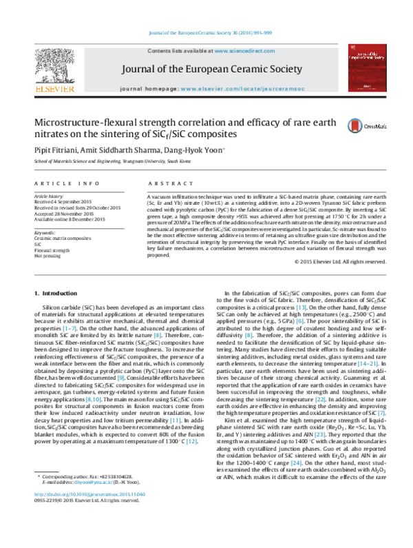 Pdf Microstructure Flexural Strength Correlation And Efficacy Of Rare
