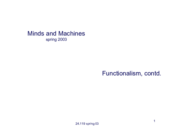 (PDF) Minds and Machines