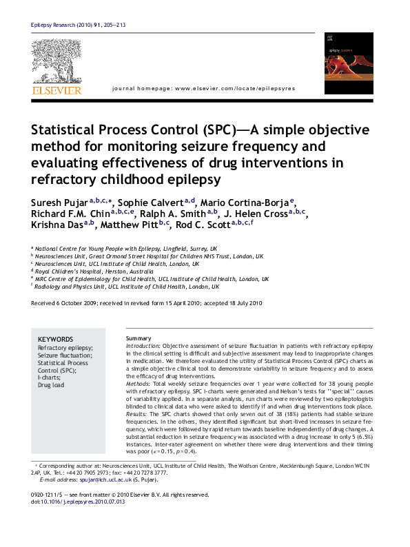 (PDF) Statistical Process Control (SPC)—A simple objective method for monitoring seizure ...