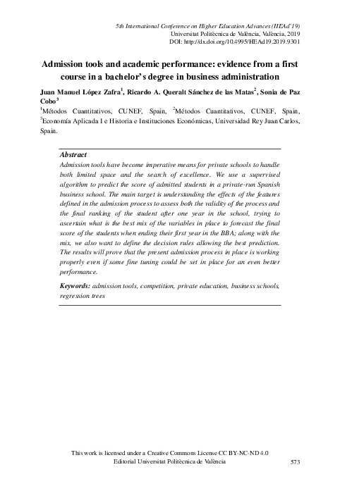 (PDF) Determinants of the academic performance of undergraduate ...