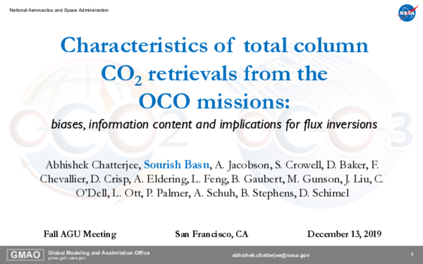 (PDF) Characteristics of Total Column CO2 Retrievals from the OCO ...