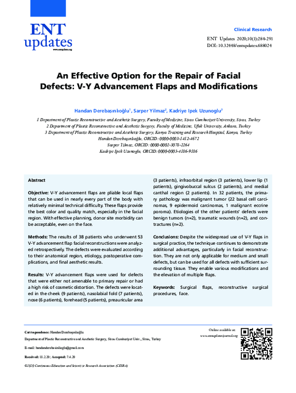 (PDF) A Useful and Effective Option for the Repair of Facial Defects ...