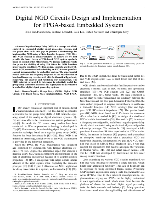 Pdf Digital Ngd Circuit Design And Implementation For Fpga Based