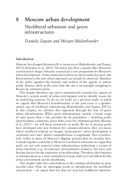(PDF) Moscow urban development: neoliberal urbanism and green ...