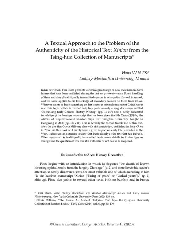 (PDF) A Textual Approach to the Problem of the Authenticity of the ...