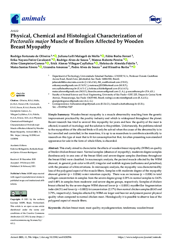 (PDF) Physical, Chemical and Histological Characterization of ...