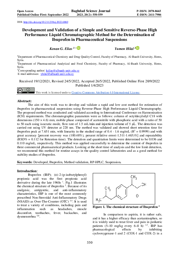 (PDF) Development and Validation of a Simple and Sensitive Reverse-Phase High Performance Liquid ...