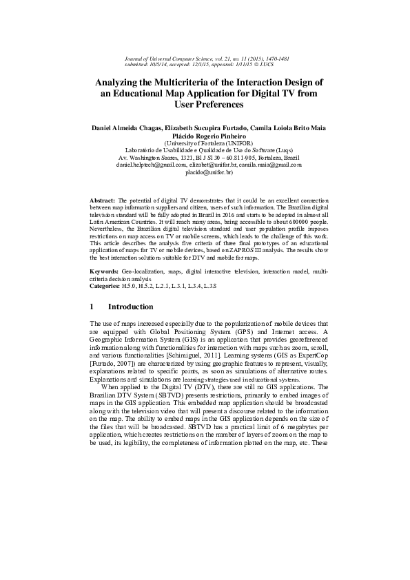 (PDF) Analyzing the Multicriteria of the Interaction Design of an Educational Map Application ...