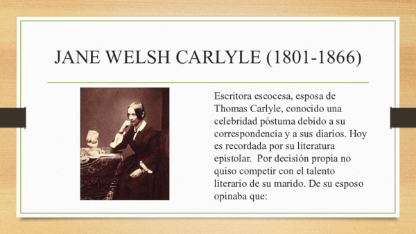(PPT) JANE WELSH CARLYLE